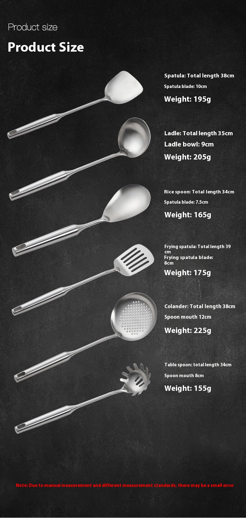 304 stainless steel spatula spot frying fish spatula colander soup ...